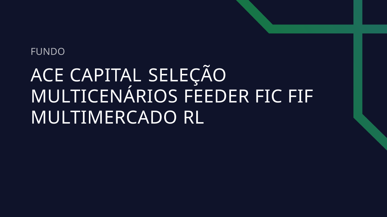 Fundo Ace Capital Seleção Multicenários Feeder FIC FIF Multimercado RL