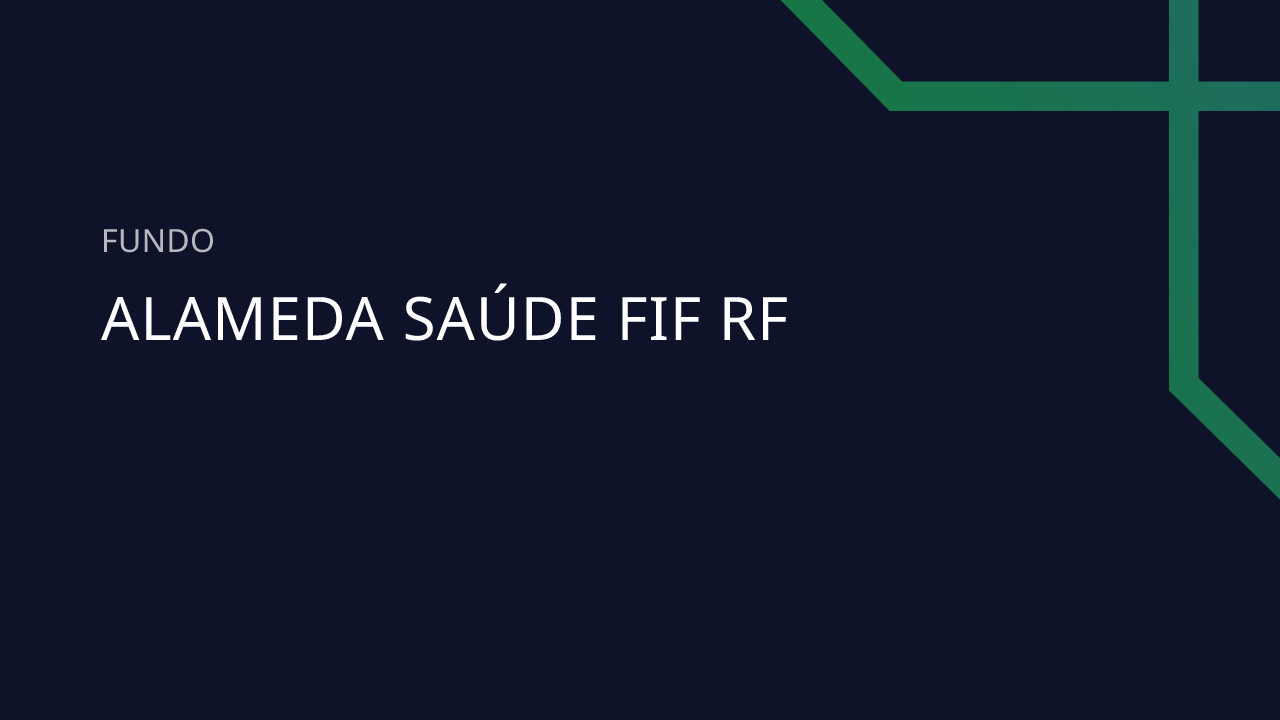 Fundo Alameda Saúde FIF RF - 54.875.613/0001-00