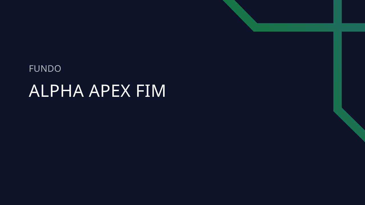 Fundo Alpha Apex FIM - 55.259.749/0001-40