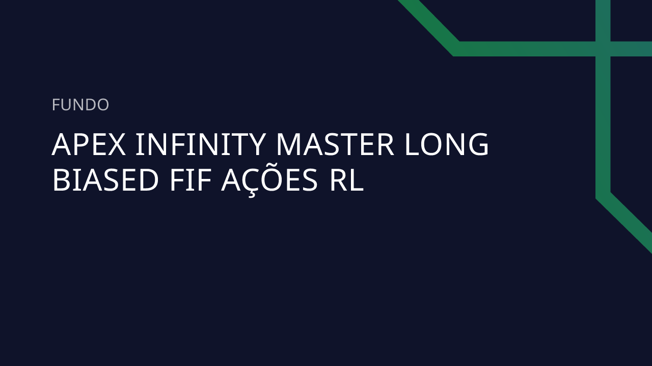 Fundo Apex Infinity Master Long Biased FIF Ações RL