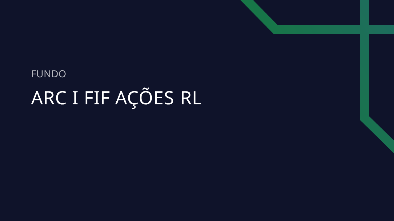 Fundo ARC I FIF Ações RL - 54.384.761/0001-13