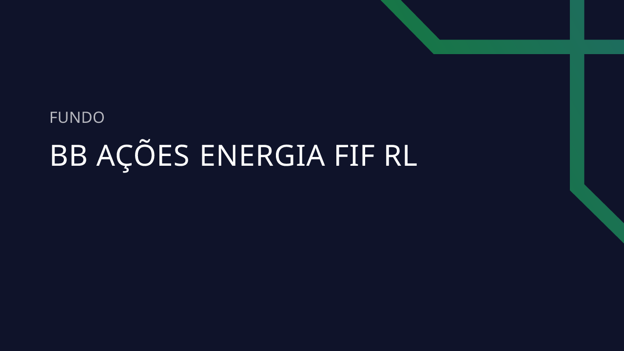 Fundo BB Ações Energia FIF RL - 02.020.528/0001-58