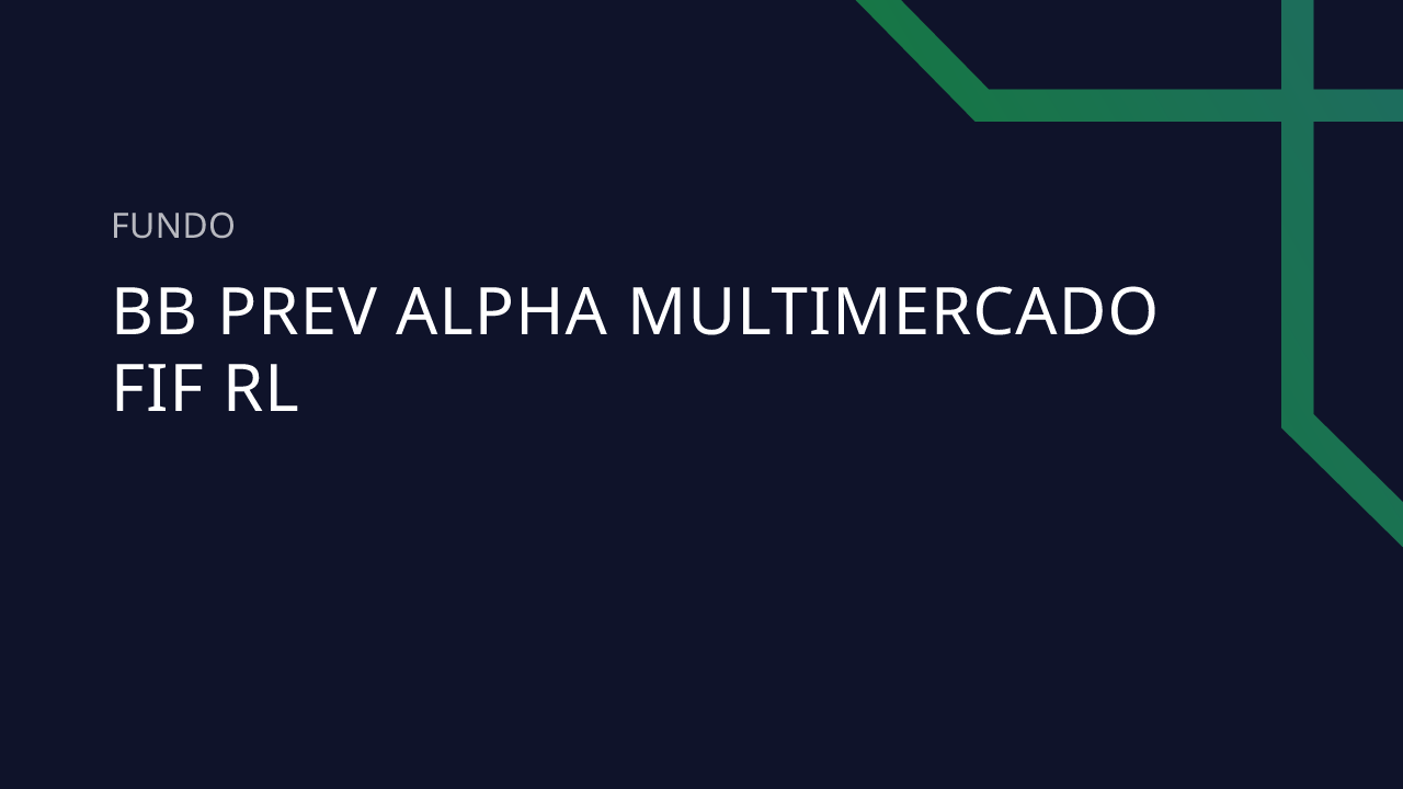 Fundo BB Prev Alpha Multimercado FIF RL - 43.491.644/0001-32