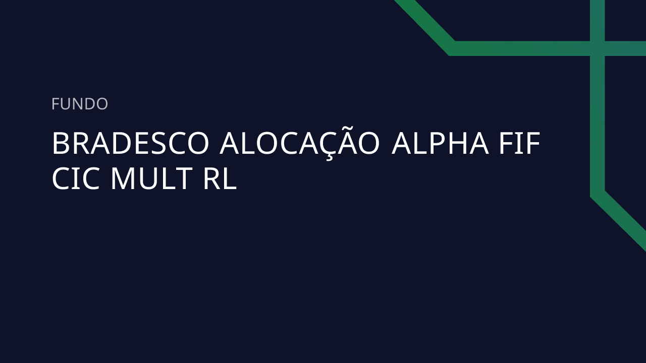 Fundo Bradesco Alocação Alpha FIF CIC Mult RL