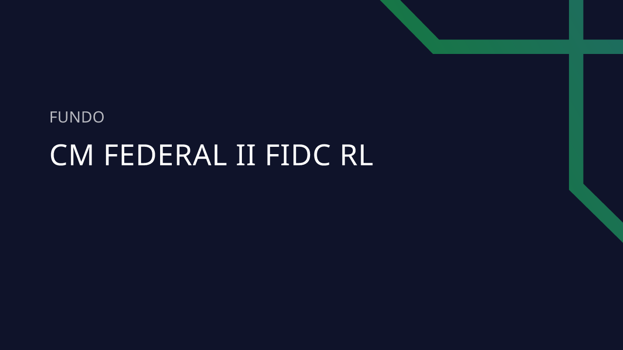 Fundo CM Federal II FIDC RL - 53.337.522/0001-40