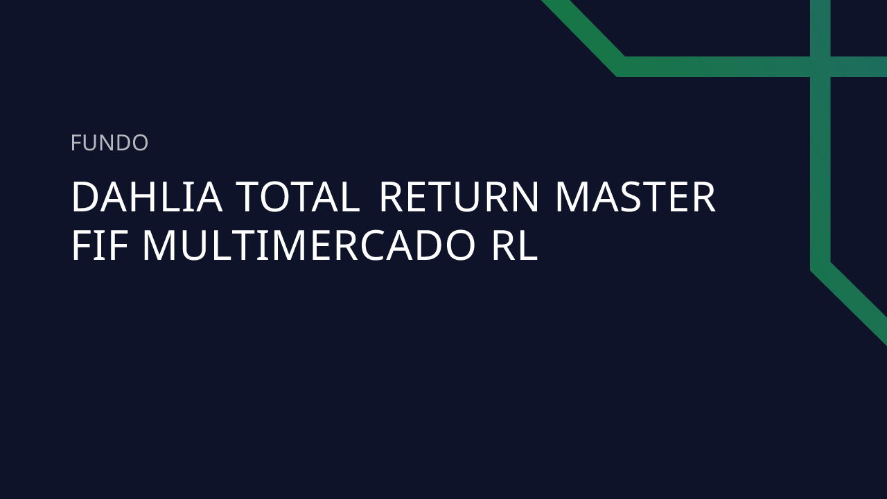 Fundo Dahlia Total Return Master FIF Multimercado RL
