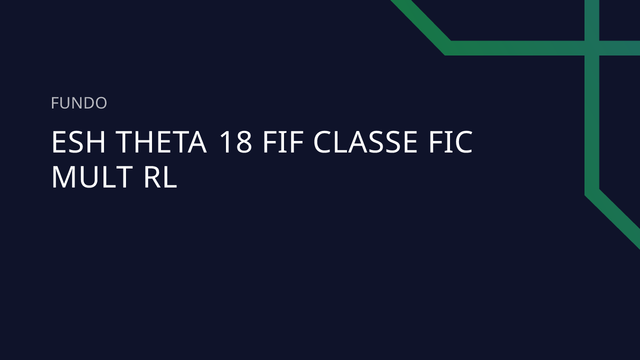 Fundo ESH Theta 18 FIF Classe FIC Mult RL - 23.799.268/0001-30