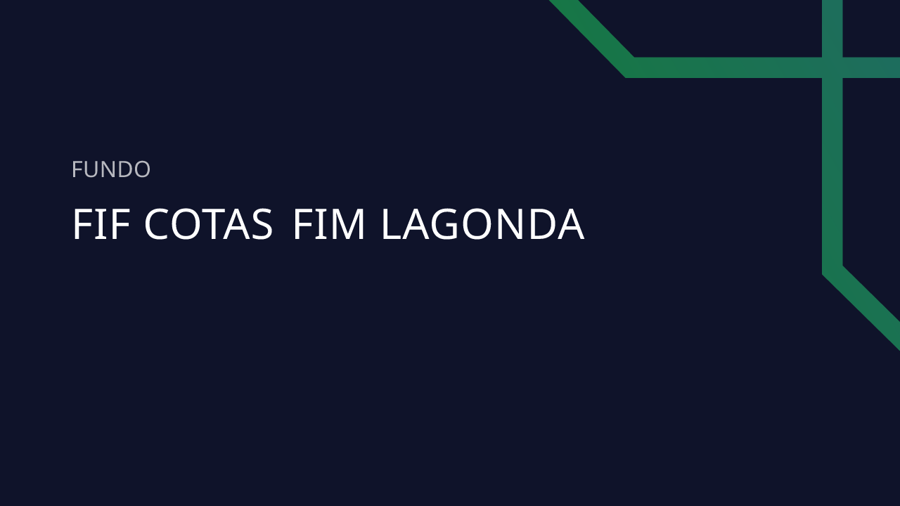 Fundo FIF Cotas FIM Lagonda - 09.228.854/0001-02