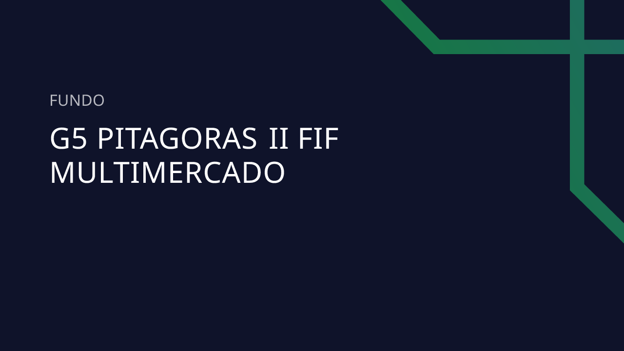 Fundo G5 Pitagoras II FIF Multimercado - 64.820.042/0001-51