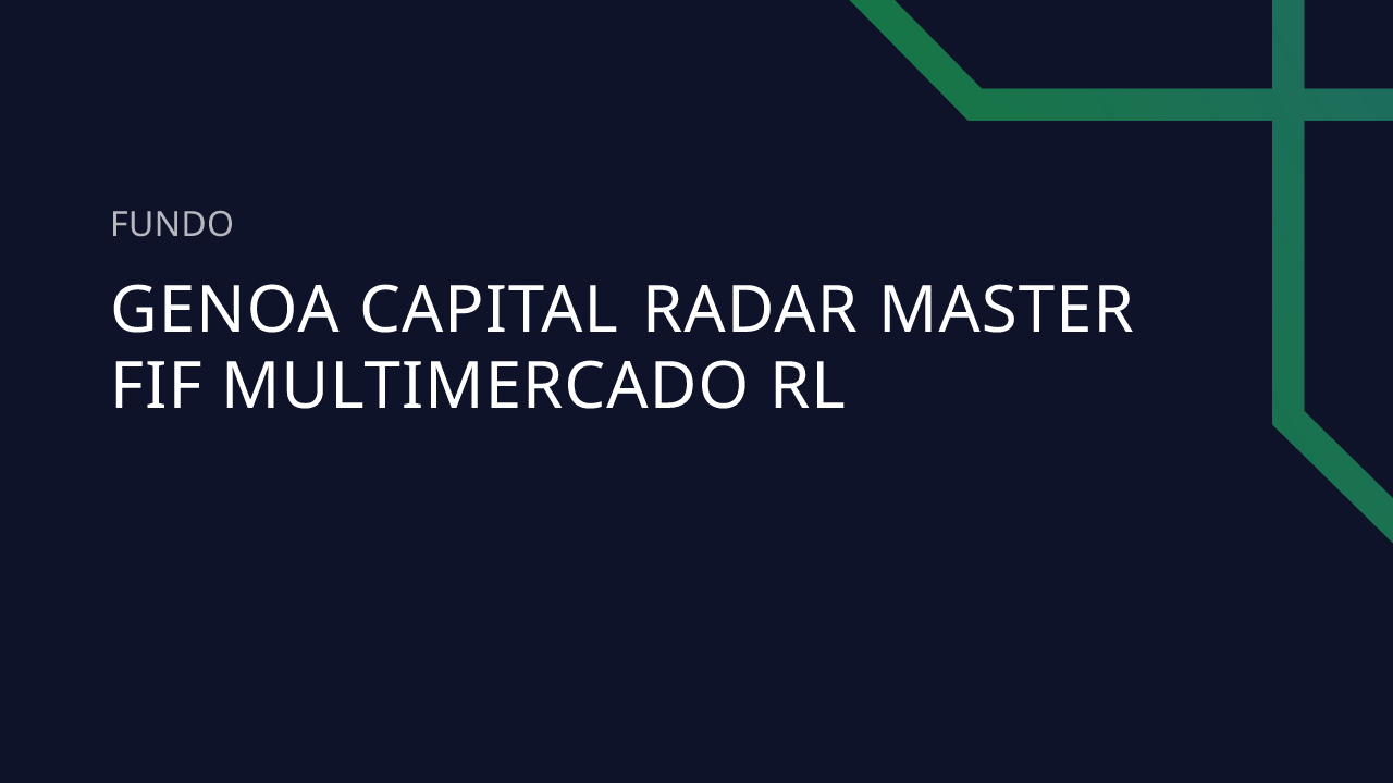 Fundo Genoa Capital Radar Master FIF Multimercado RL