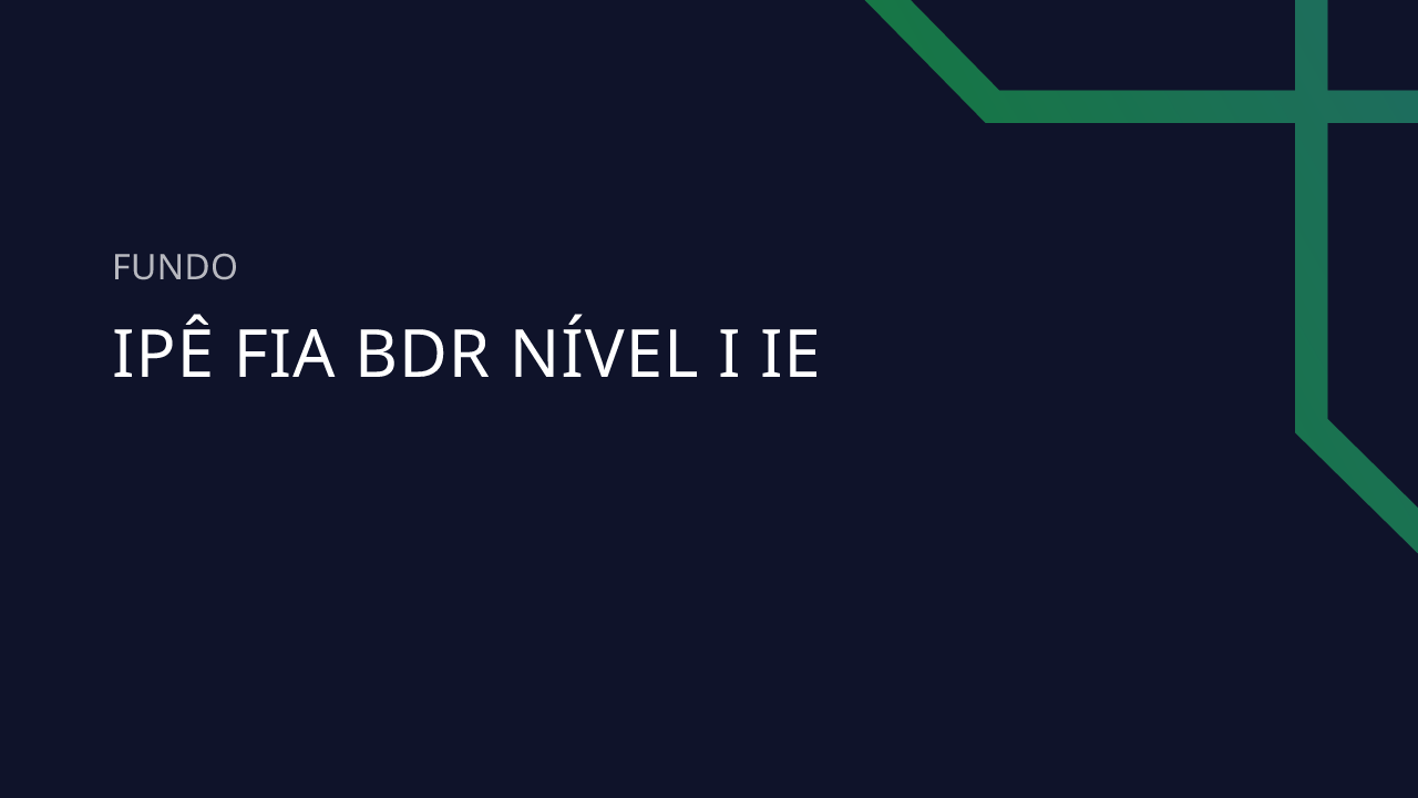 Fundo Ipê FIA BDR Nível I IE - 06.079.087/0001-10