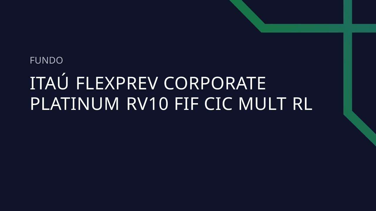 Fundo Itaú Flexprev Corporate Platinum RV10 FIF CIC Mult RL