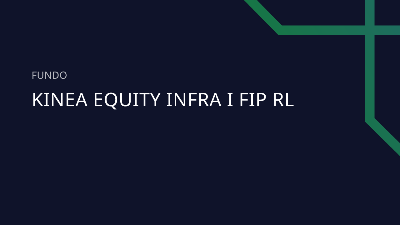 Fundo Kinea Equity Infra I FIP RL - 42.754.355/0001-16