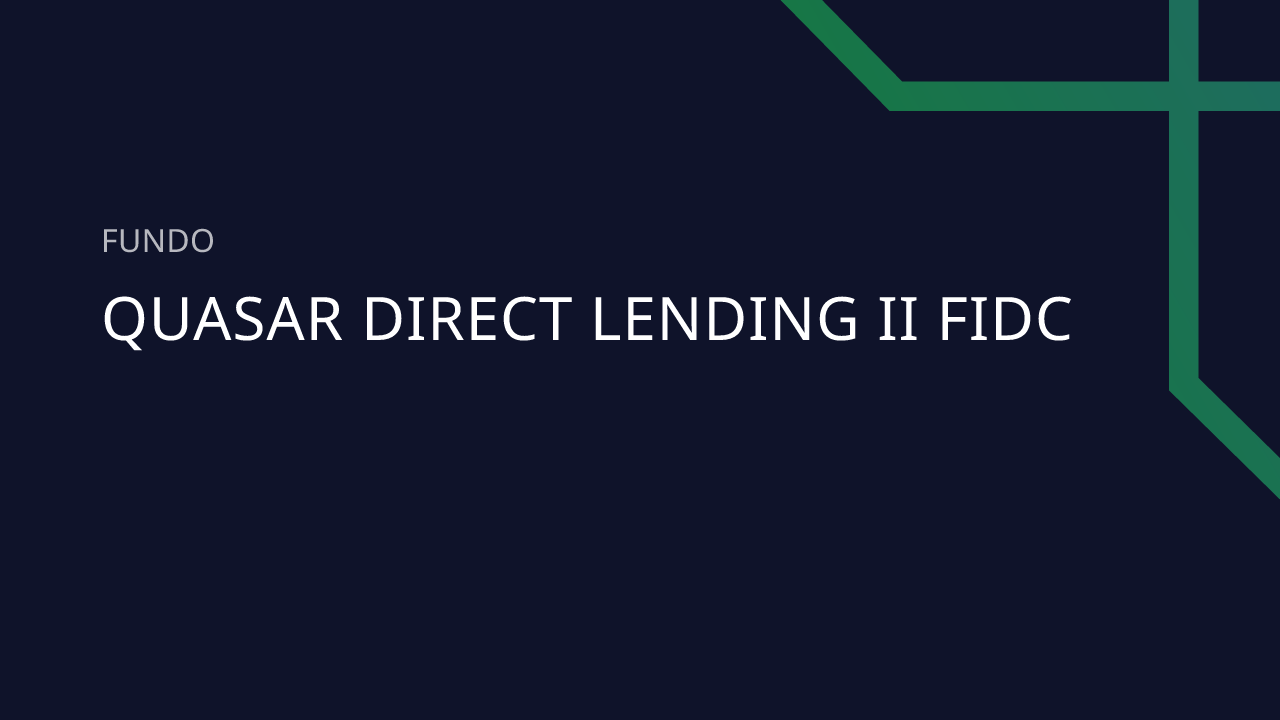 Fundo Quasar Direct Lending II FIDC - 41.992.740/0001-39