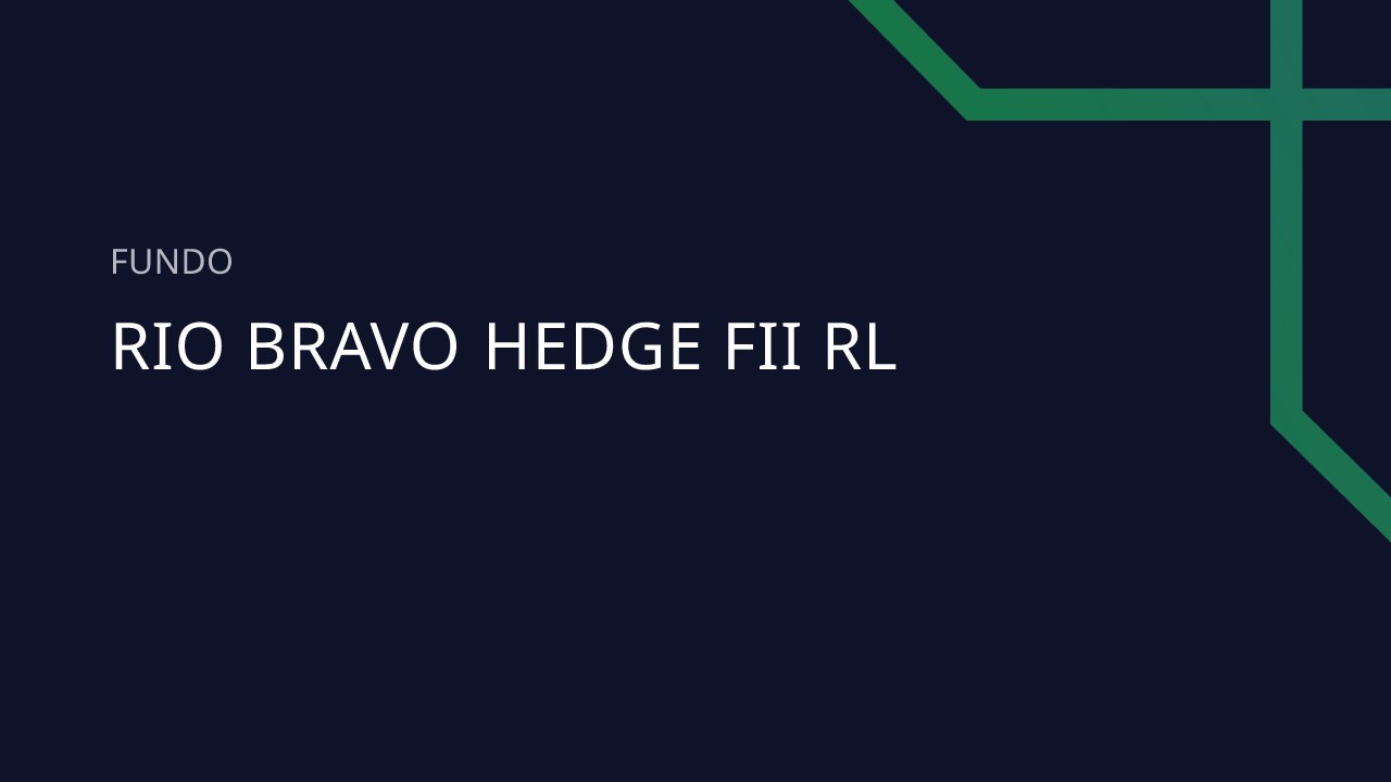Fundo Rio Bravo Hedge FII RL - 56.053.824/0001-84
