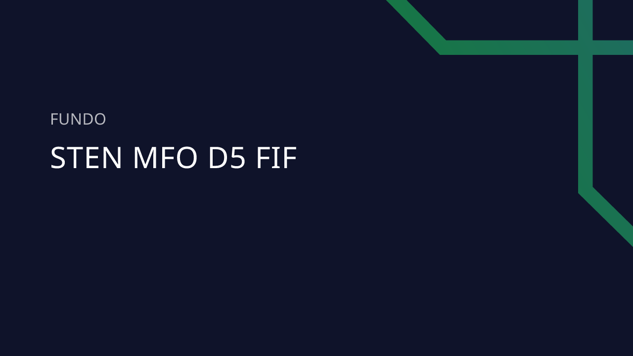 Fundo STEN Mfo D5 FIF - 57.753.060/0001-00