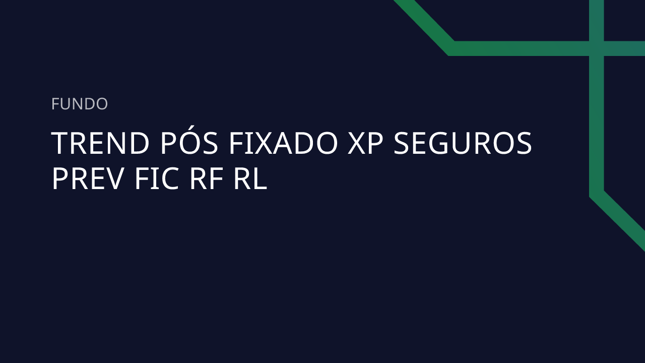 Fundo TREND Pós Fixado XP Seguros Prev FIC RF RL