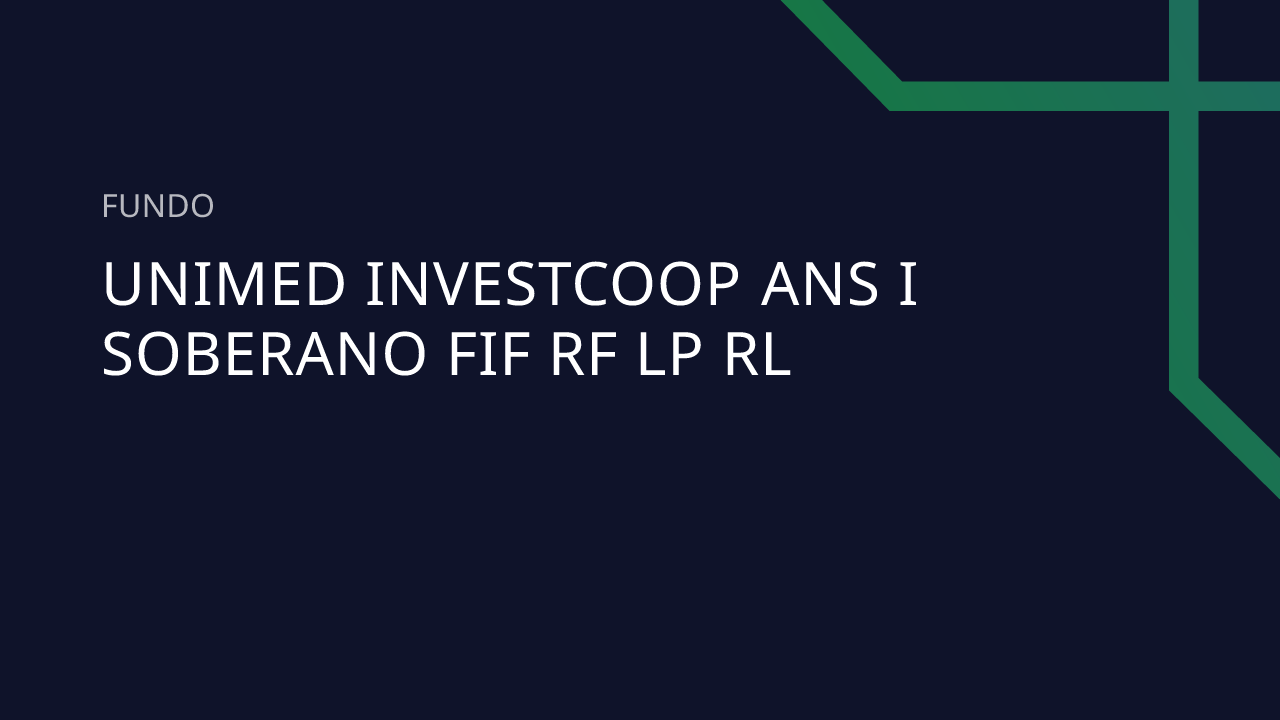 Fundo Unimed Investcoop Ans I Soberano FIF RF LP RL