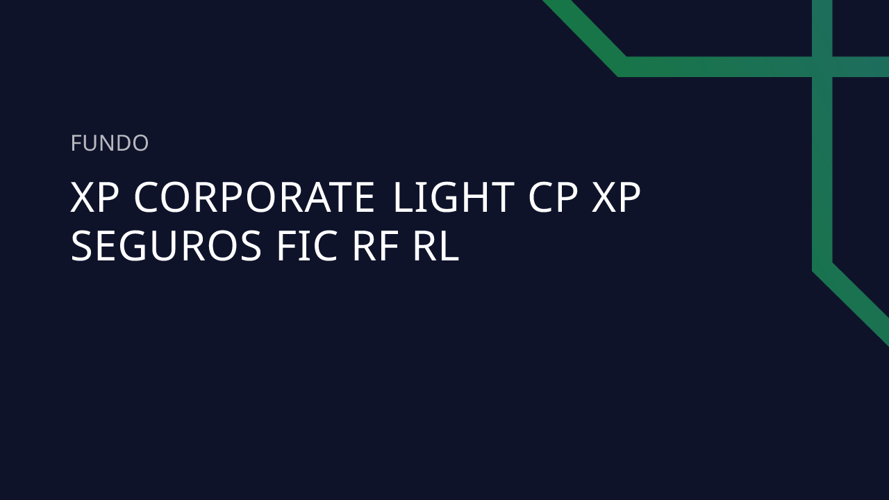 Fundo XP Corporate Light CP XP Seguros FIC RF RL